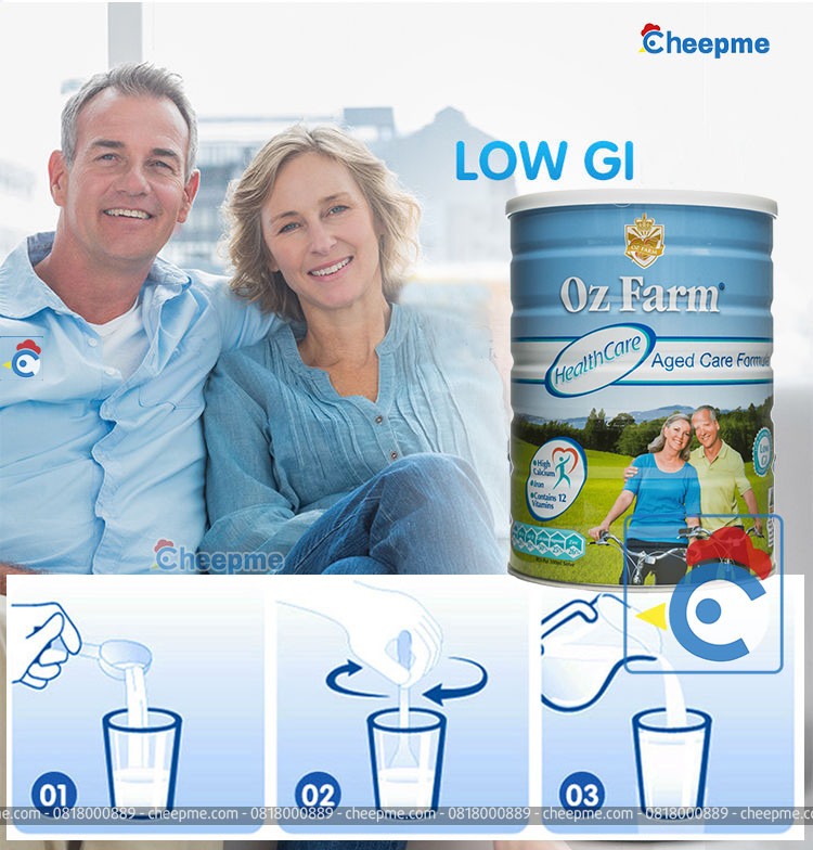 Sữa Oz Farm Aged Care Formula cho người già hộp 900g